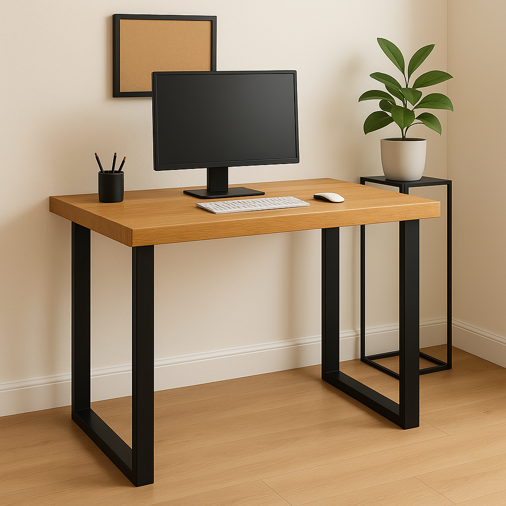 Solid Staved Oak Standing Workstation – TRL Handmade Furniture